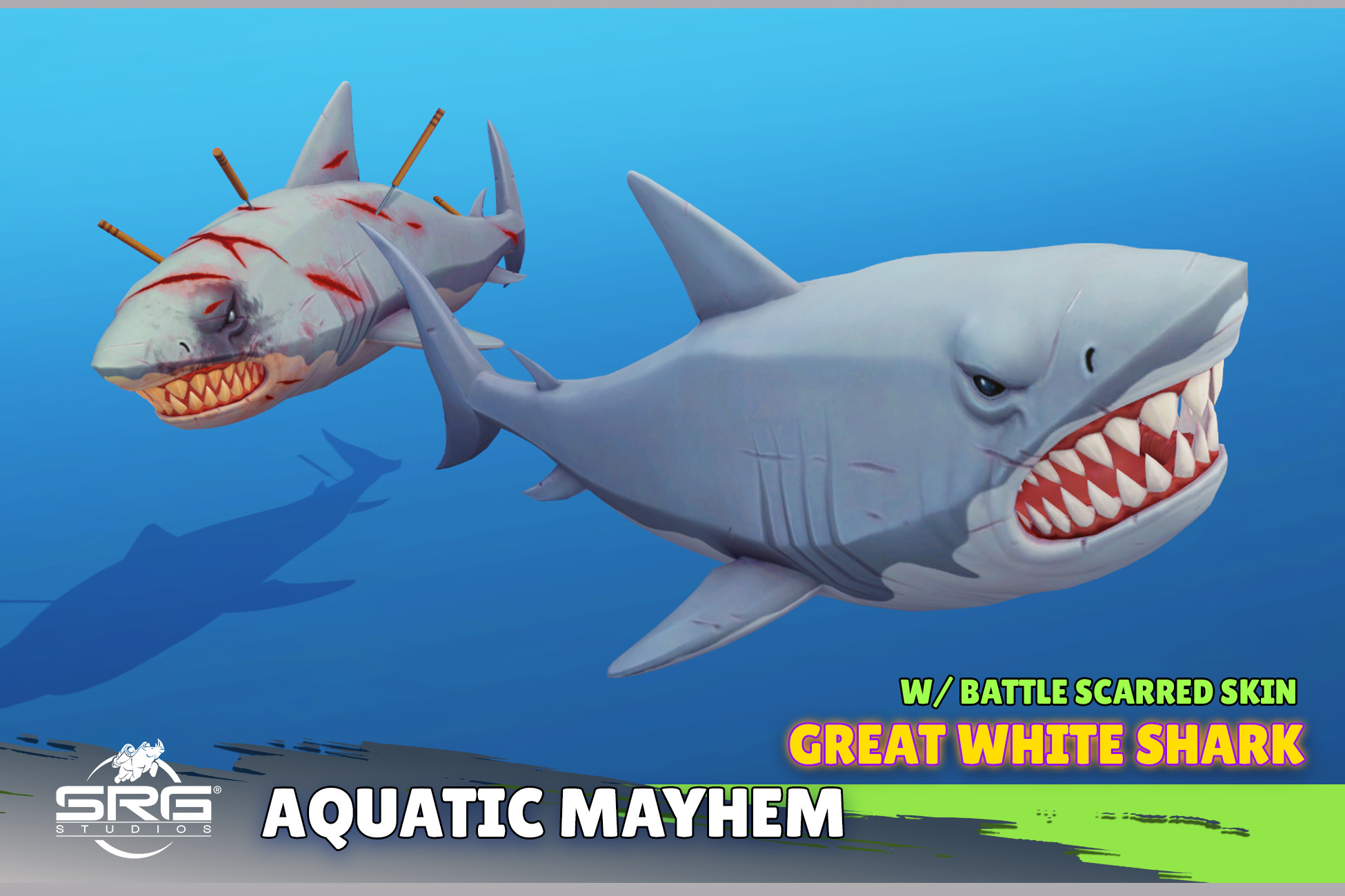 Aquatic Mayhem - Great White Shark | 3D Characters | Unity Asset Store