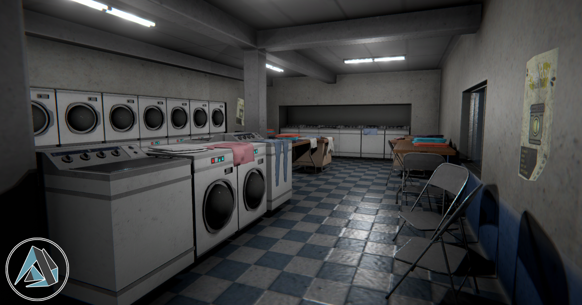 Realistic Laundromat Asset Package | 3D Urban | Unity Asset Store
