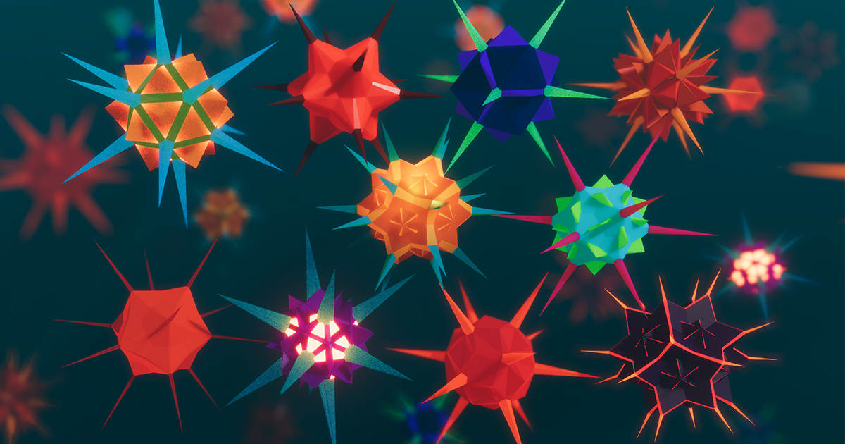 Low Poly Virus Pack 02 | 3D Props | Unity Asset Store