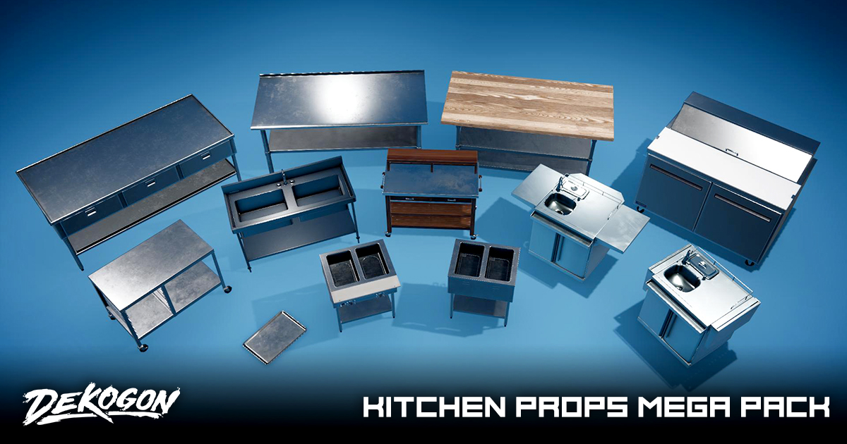 Kitchen Props - VOL.1 - 7 - MEGA PACK | 3D Props | Unity Asset Store