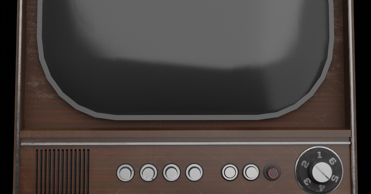 Realistic vintage TV | 3D Electronics | Unity Asset Store