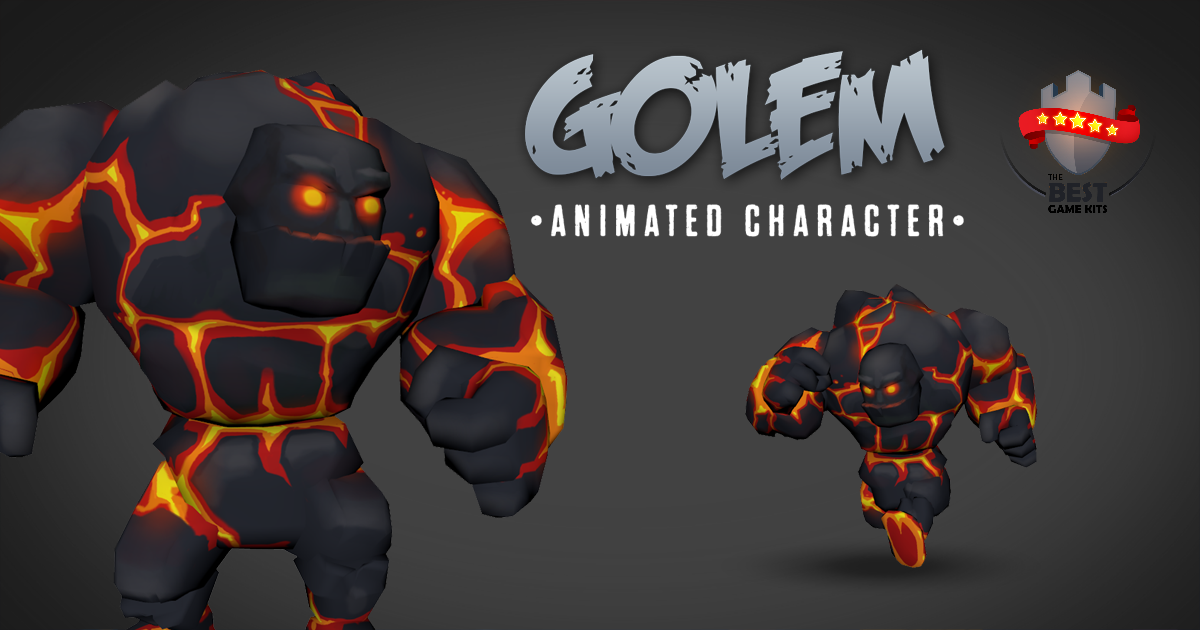 Golem animated chatacter | 3D 角色 | Unity Asset Store