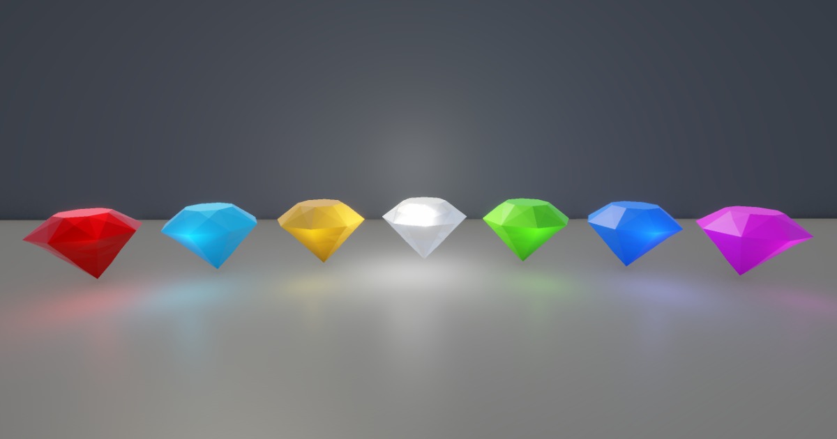 Low Poly Gemstone Pack – Stylized Crystals & Jewels | 3D Props | Unity ...