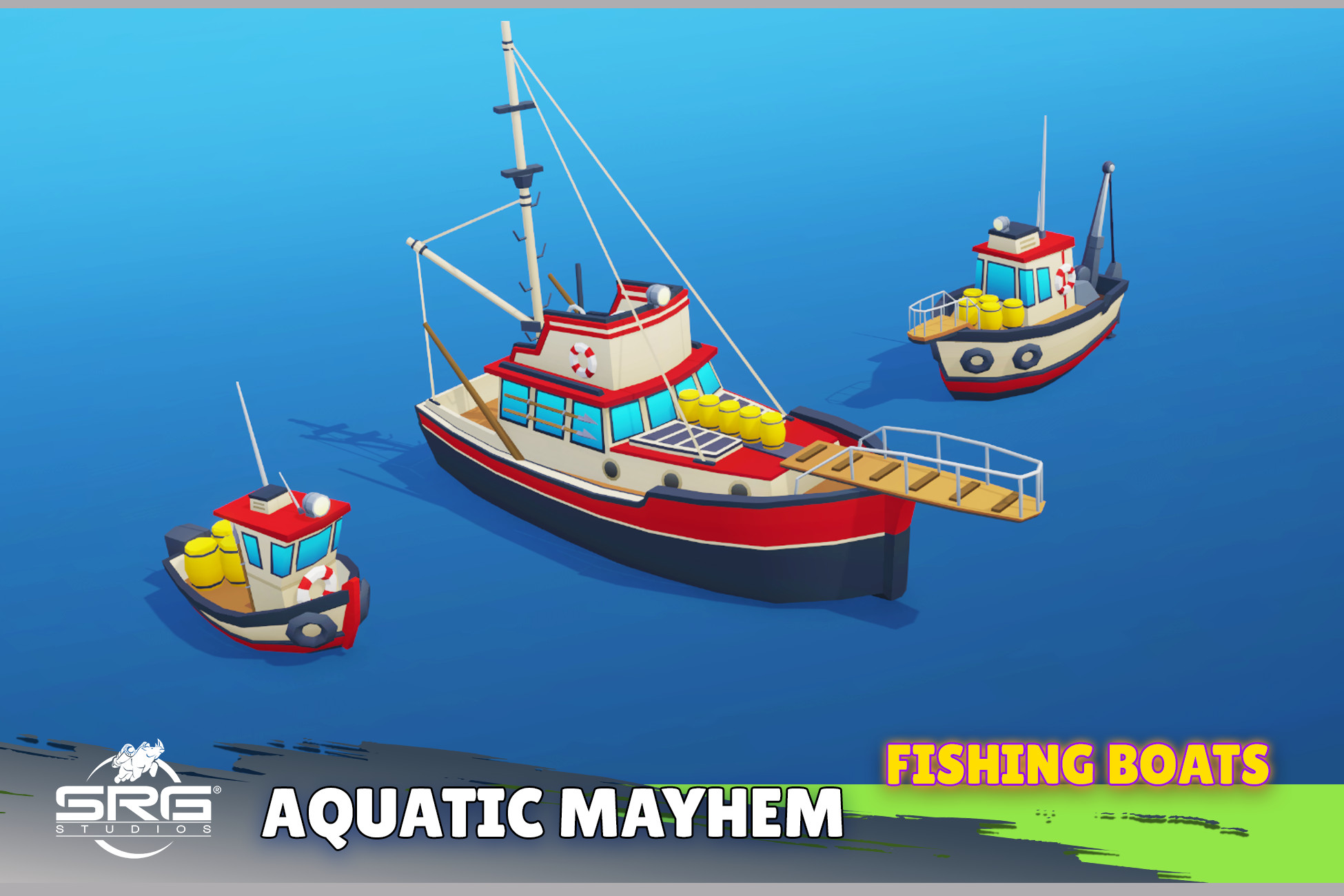 Aquatic Mayhem - Fishing Boat | 3D Sea | Unity Asset Store