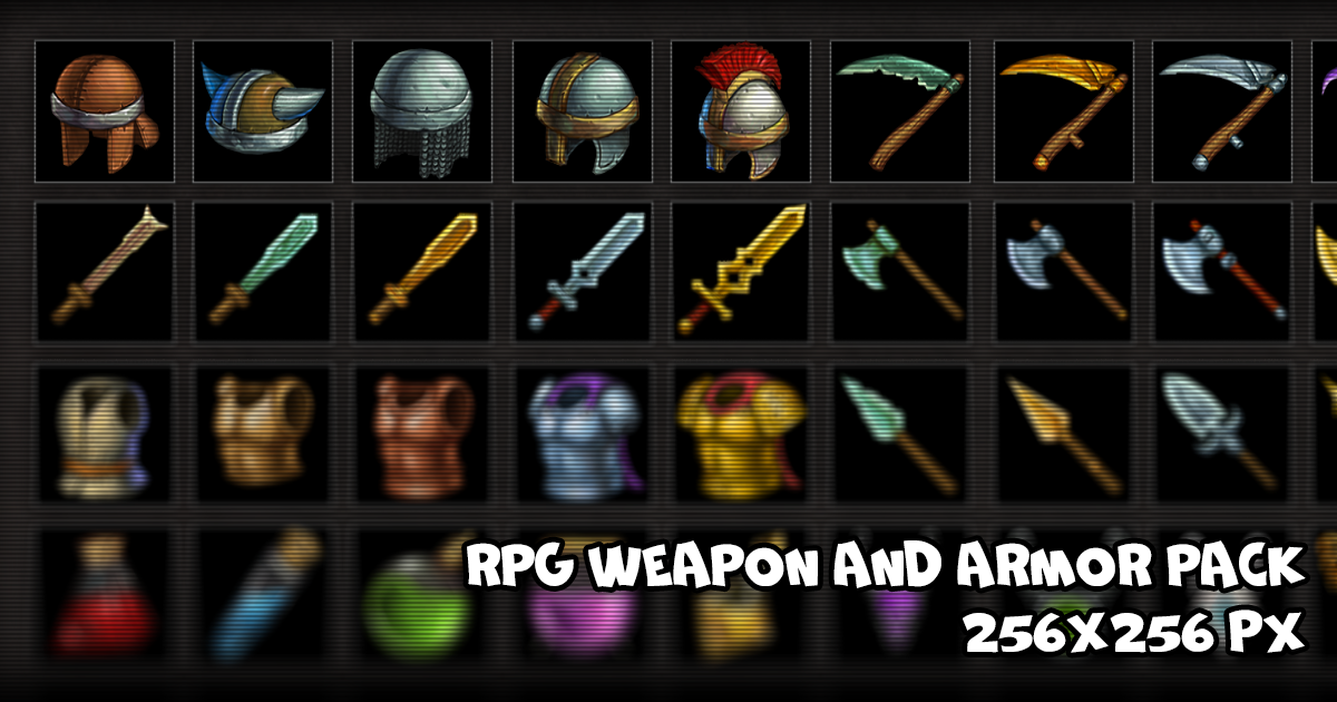RPG Weapon and Armor Pack | 2D Icons | Unity Asset Store