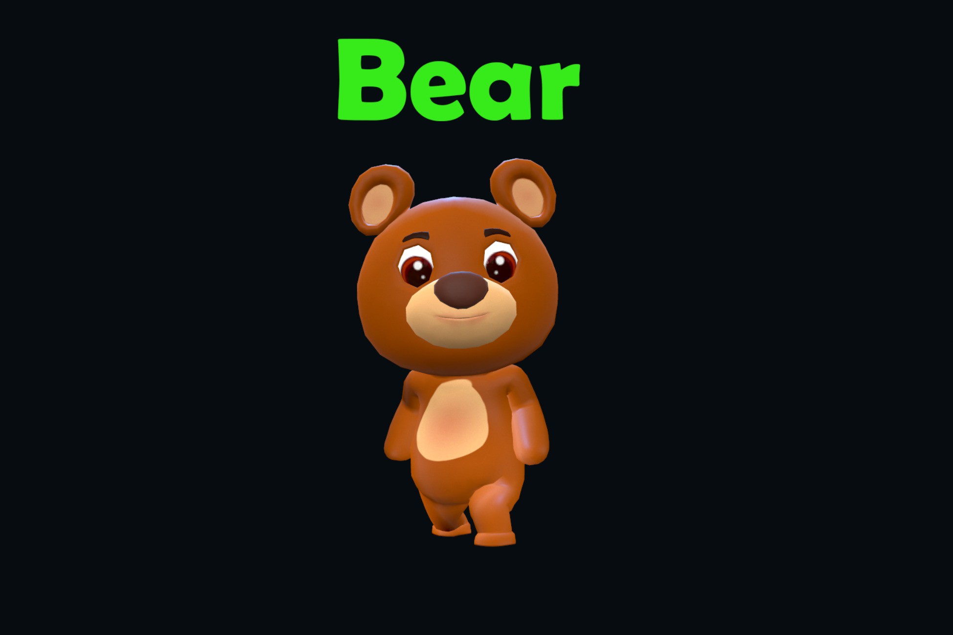 Cartoon Bear Animated Character | 角色 | Unity Asset Store