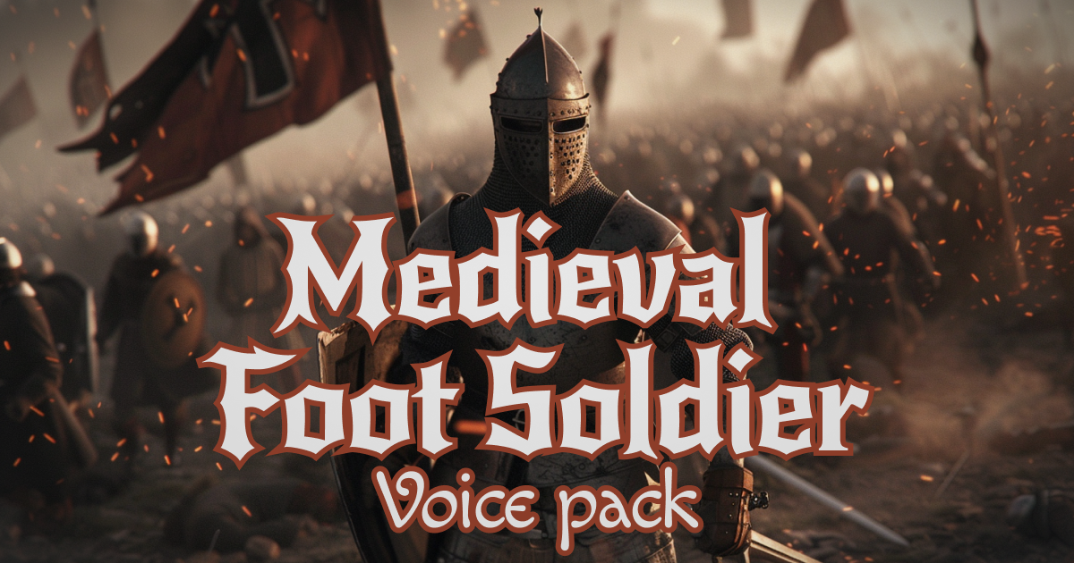 Medieval Foot Soldier Voice Pack | Voices Sound FX | Unity Asset Store