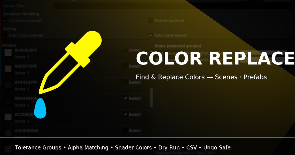 Color Replacer | Utilities Tools | Unity Asset Store