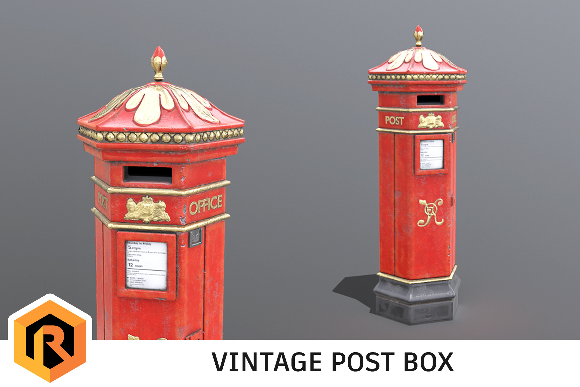 Vintage Post Box | 3D 소품 | Unity Asset Store