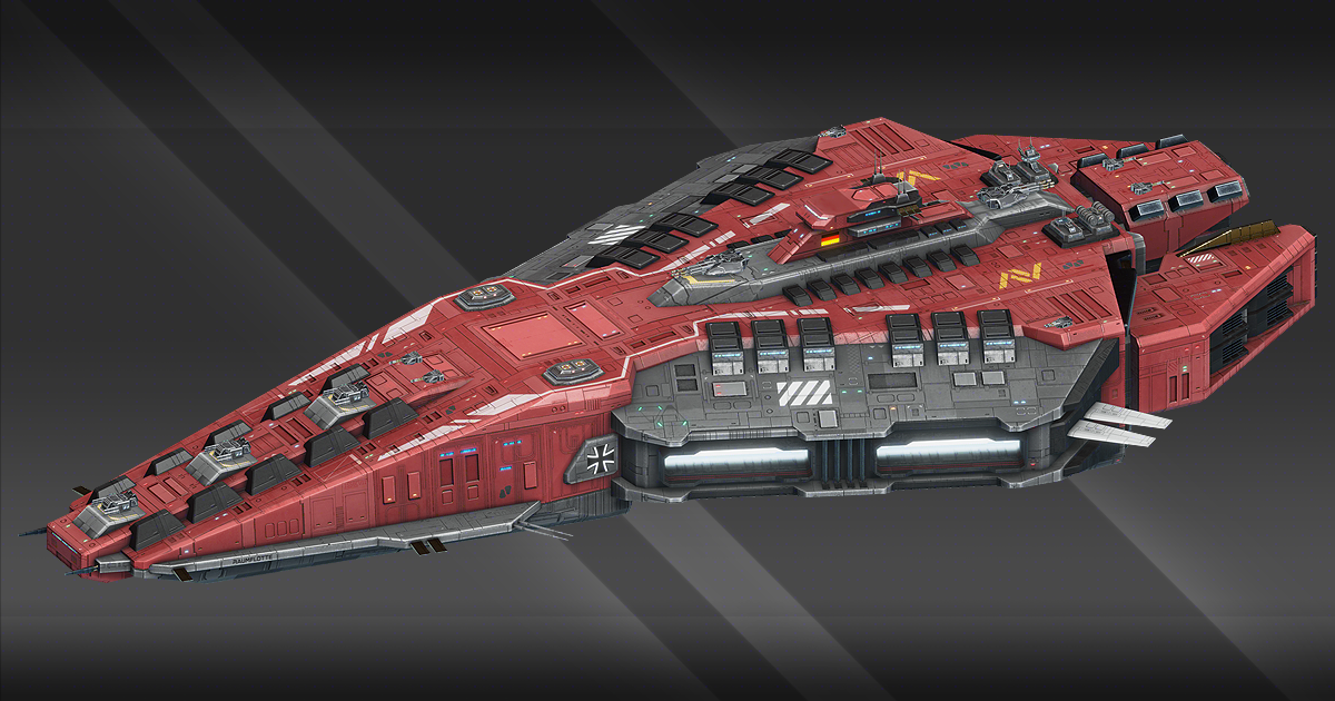 Spaceship GSN Richthofen Class Heavy Carrier | 3D Space | Unity Asset Store