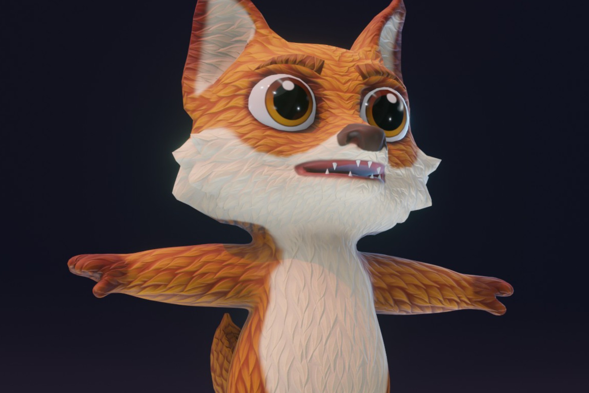 Cartoon Fox Rigged 3D Model | Characters | Unity Asset Store