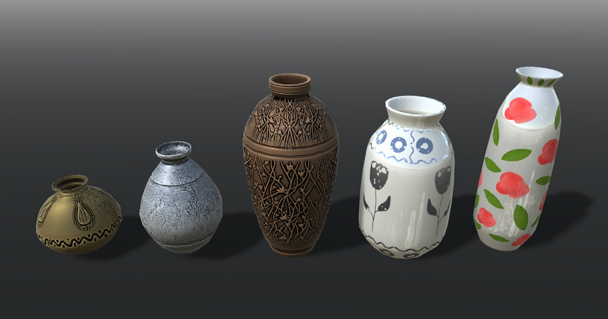 Antique Vases | 3D Props | Unity Asset Store