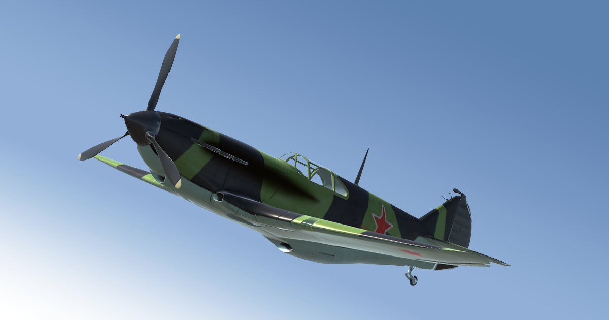 LaGG-3 "Black Death" WW2 fighter | 3D Air | Unity Asset Store