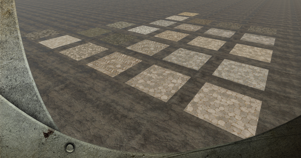 Cobble Stone Textures HQ | 2D 地面 | Unity Asset Store