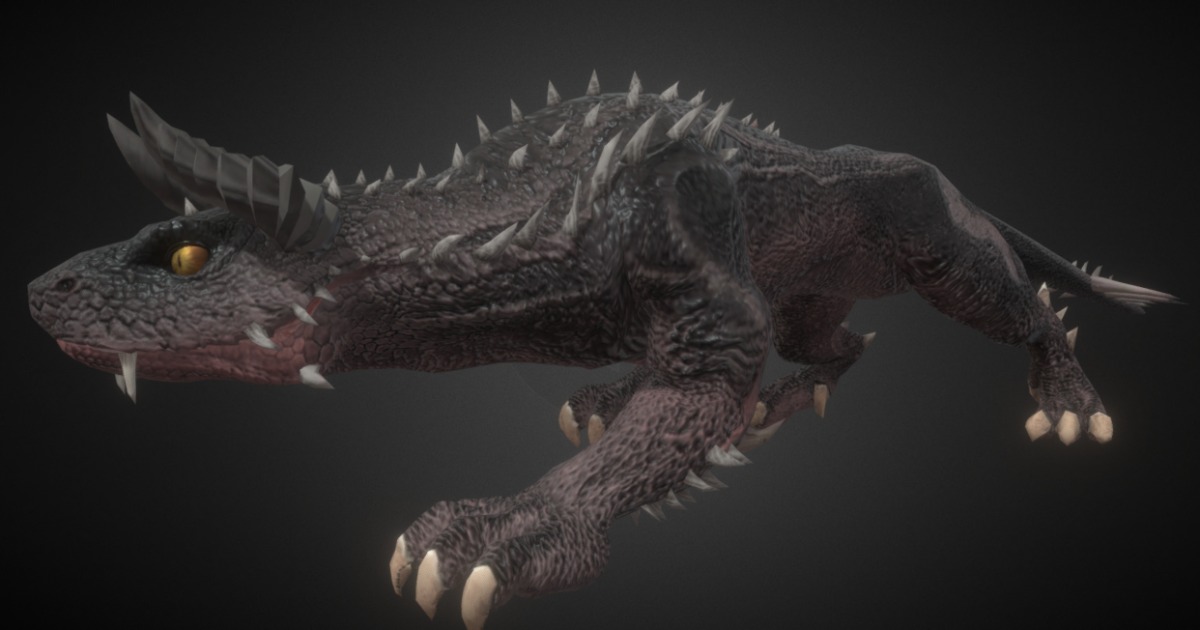 Medium Draco Dark | 3D Creatures | Unity Asset Store