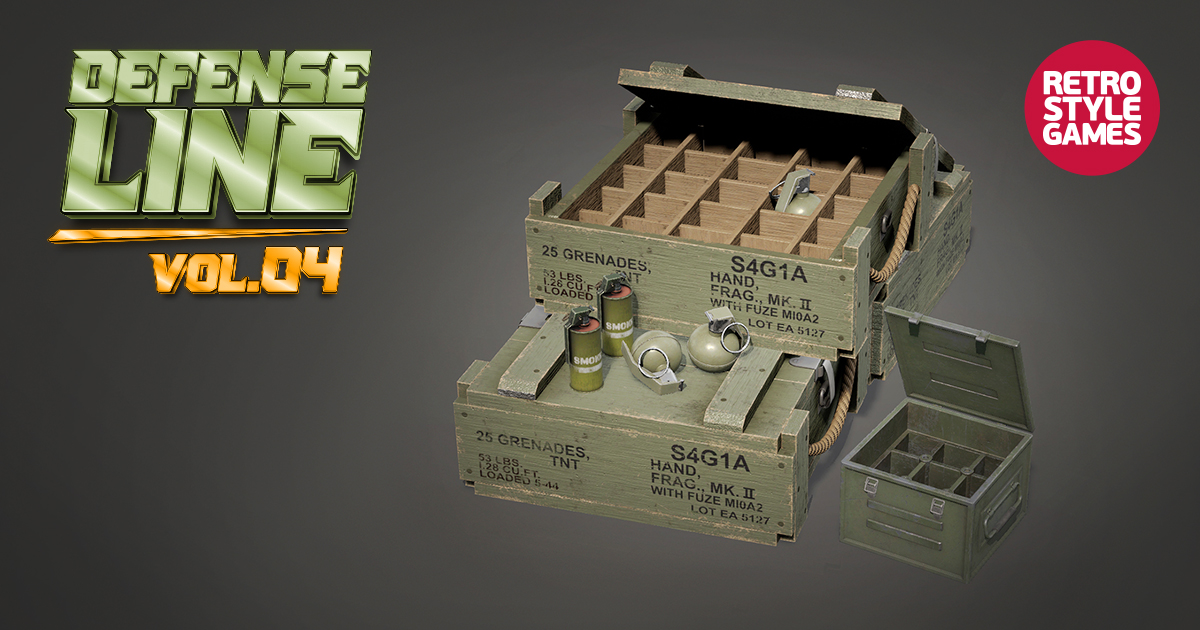 Defense Line Vol.4 - Explosive Essentials (FREE) | 3D 무기 | Unity Asset Store