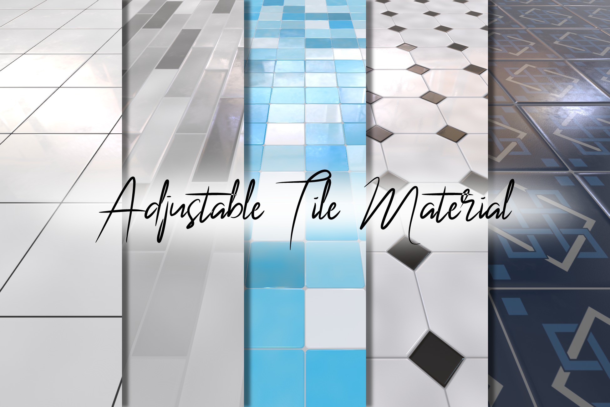 Adjustable PBR Tile Material | Substances | Unity Asset Store