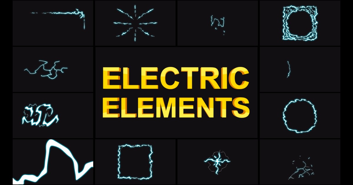 2D Electric Elements | VFX | Unity Asset Store