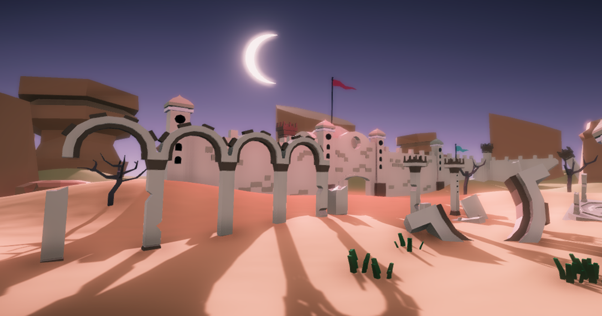 Low Poly Desert Ruins | 3D Environments | Unity Asset Store