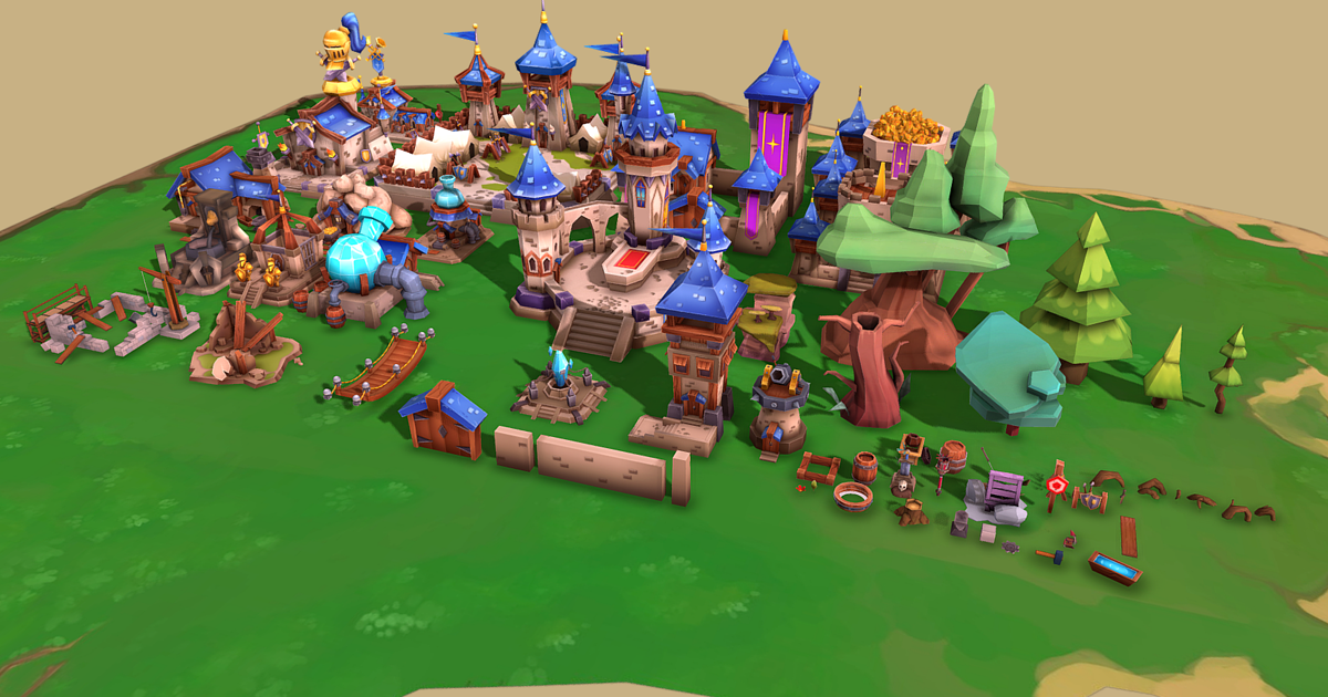 Fantasy Buildings | 3D Fantasy | Unity Asset Store