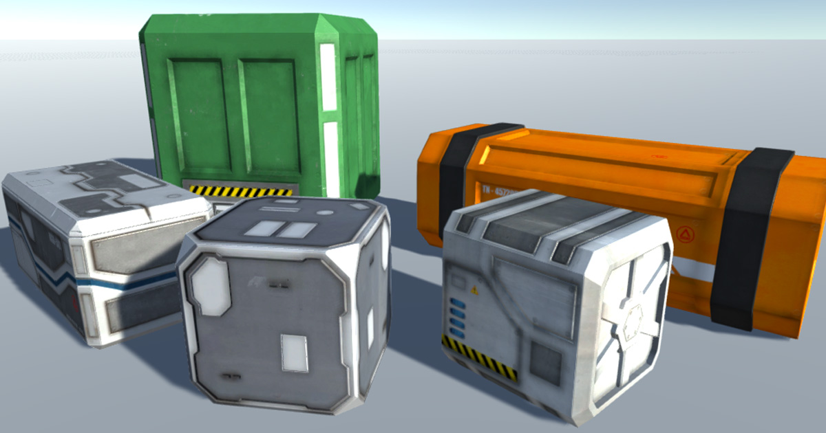 Sci-Fi Crates | 3D Props | Unity Asset Store
