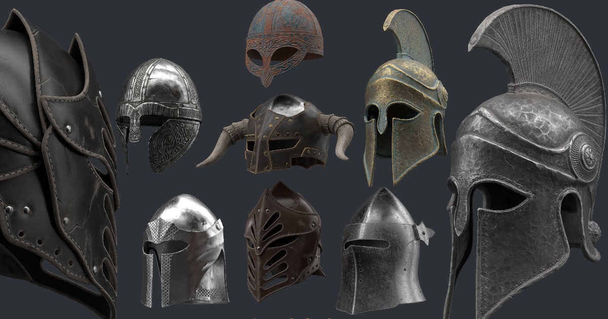 Medieval Helmets Collection | Props | Unity Asset Store