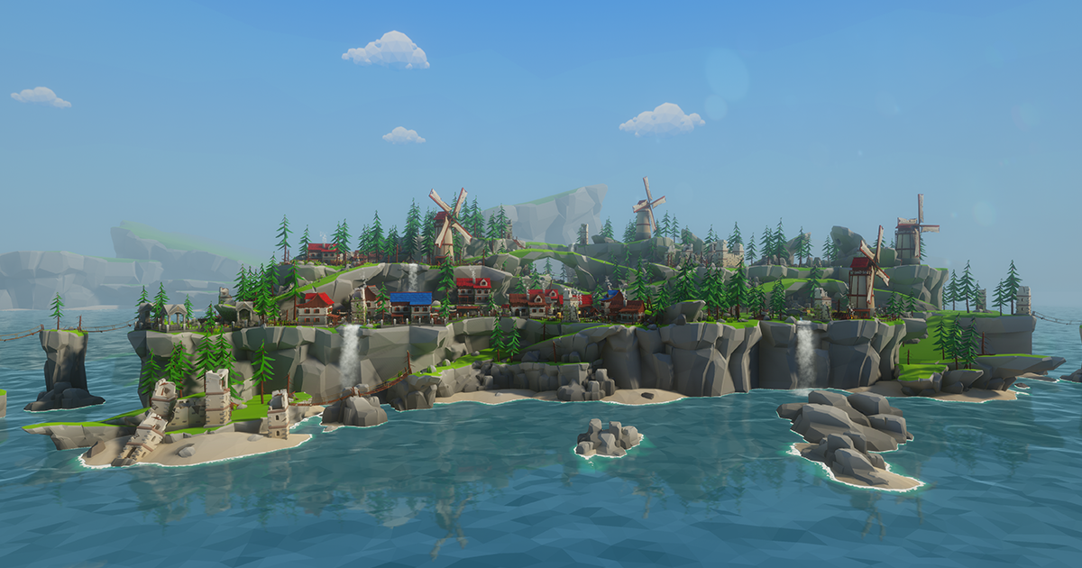 Lowpoly Style Cliffy Coast Pack | 3D Landscapes | Unity Asset Store