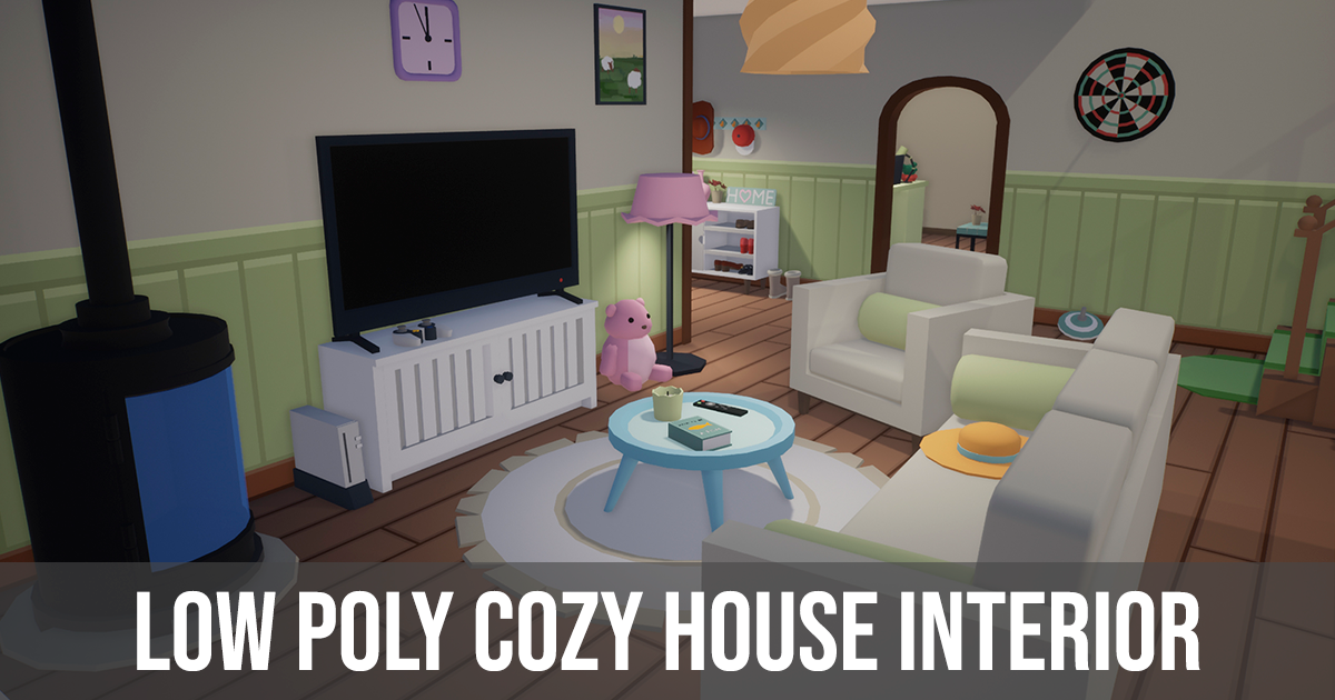 Low Poly Cozy House Interior | 3D Interior | Unity Asset Store