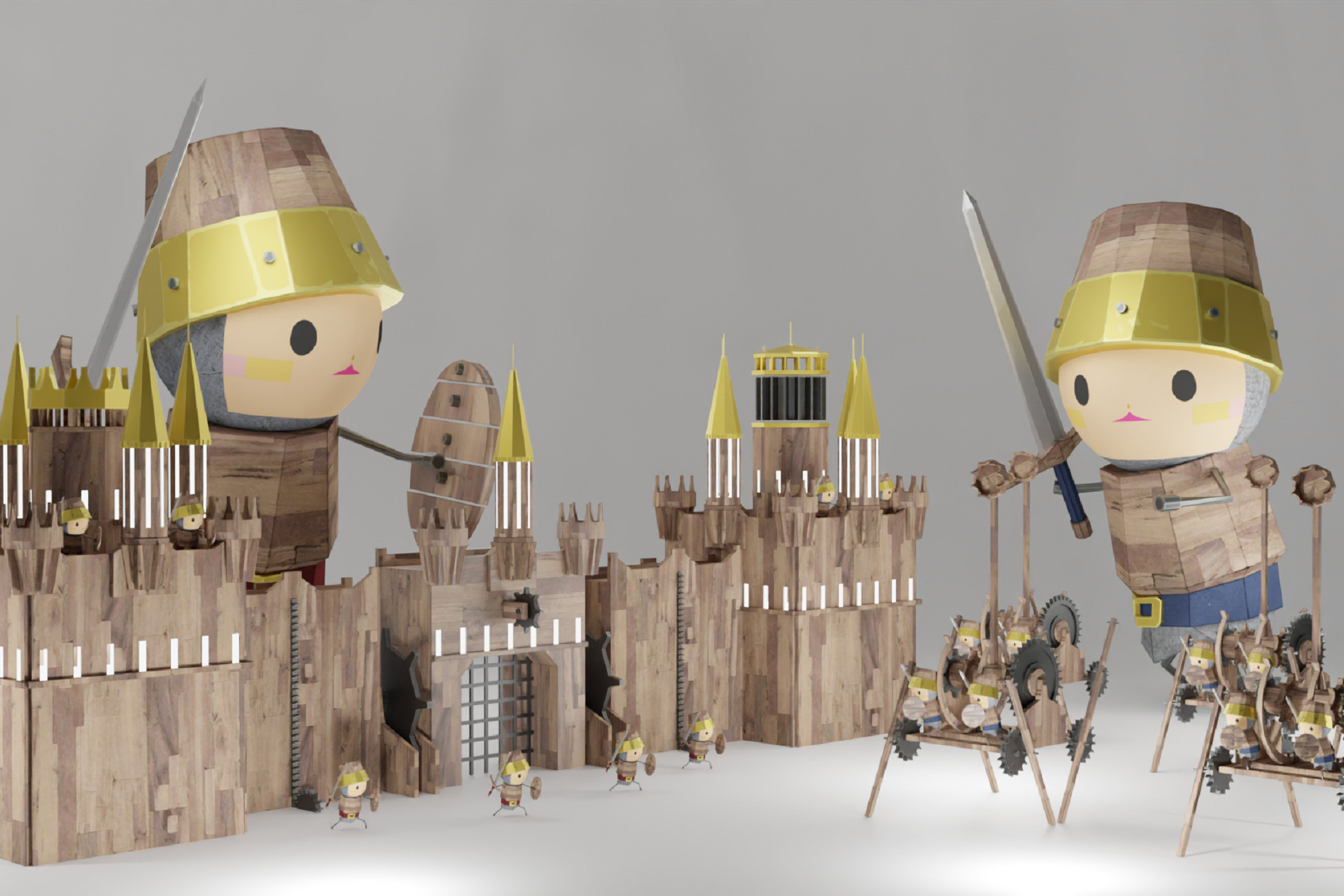 Miniature-like 3D Low Polygon Castle Pack | 3D Fantasy | Unity Asset Store