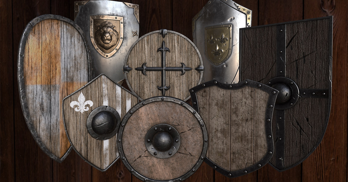 Shields - Medieval weapons Pack | 3D Weapons | Unity Asset Store