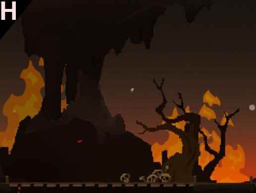 Pixel Art - Fire Lake | 2D Environments | Unity Asset Store