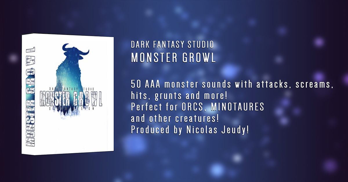 Dark fantasy studio- MONSTER GROWL (sound design) | 생물 효과음 | Unity ...