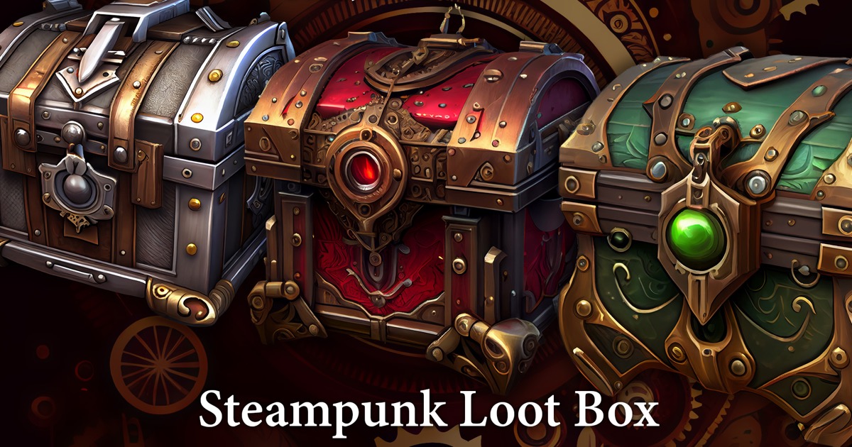 Steampunk Loot Box | 2D Icons | Unity Asset Store