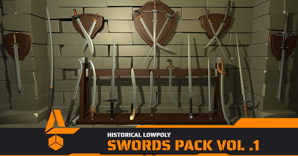 Historical Lowpoly Sword Pack Vol.1 | 3D Weapons | Unity Asset Store