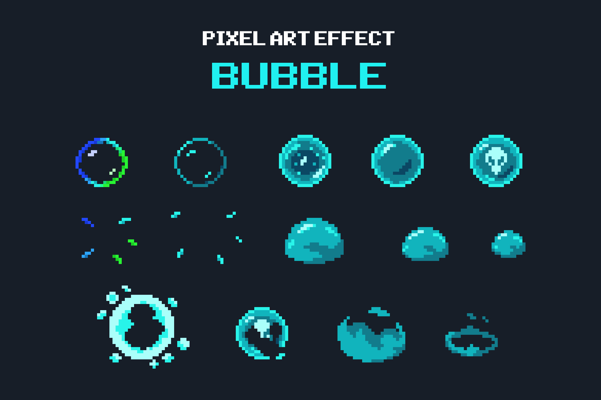 Bubble - Pixel Art Effect | 2D Textures & Materials | Unity Asset Store