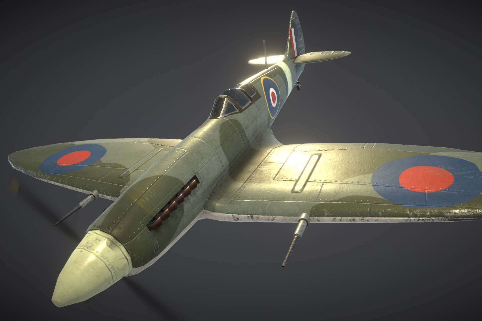 WW2 British Fighter Aircraft Spitfire | 3D 항공 | Unity Asset Store