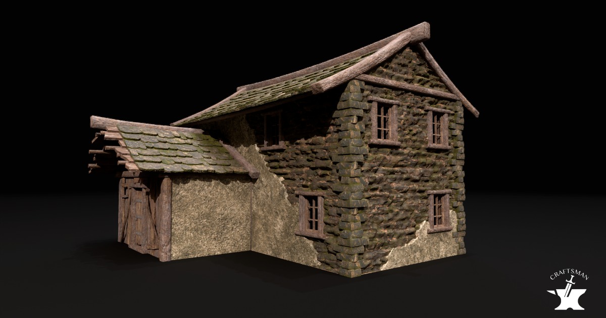 Realistic Medieval House 2 | 3D Historic | Unity Asset Store