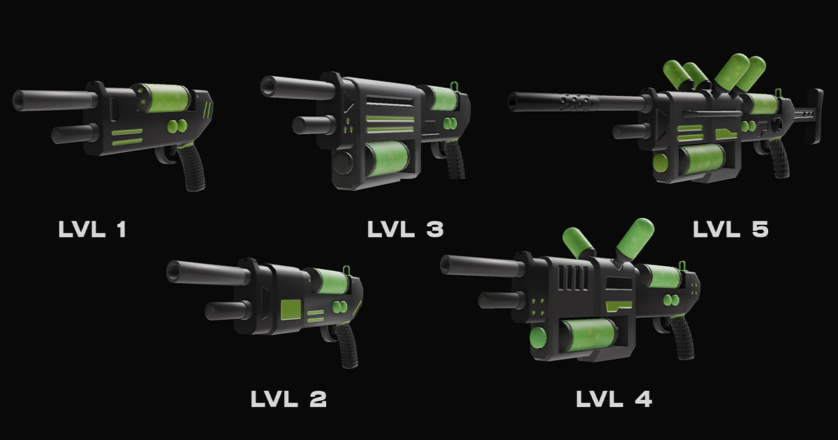 Stylized Sci-Fi Battle Poison Gun | 3D Weapons | Unity Asset Store