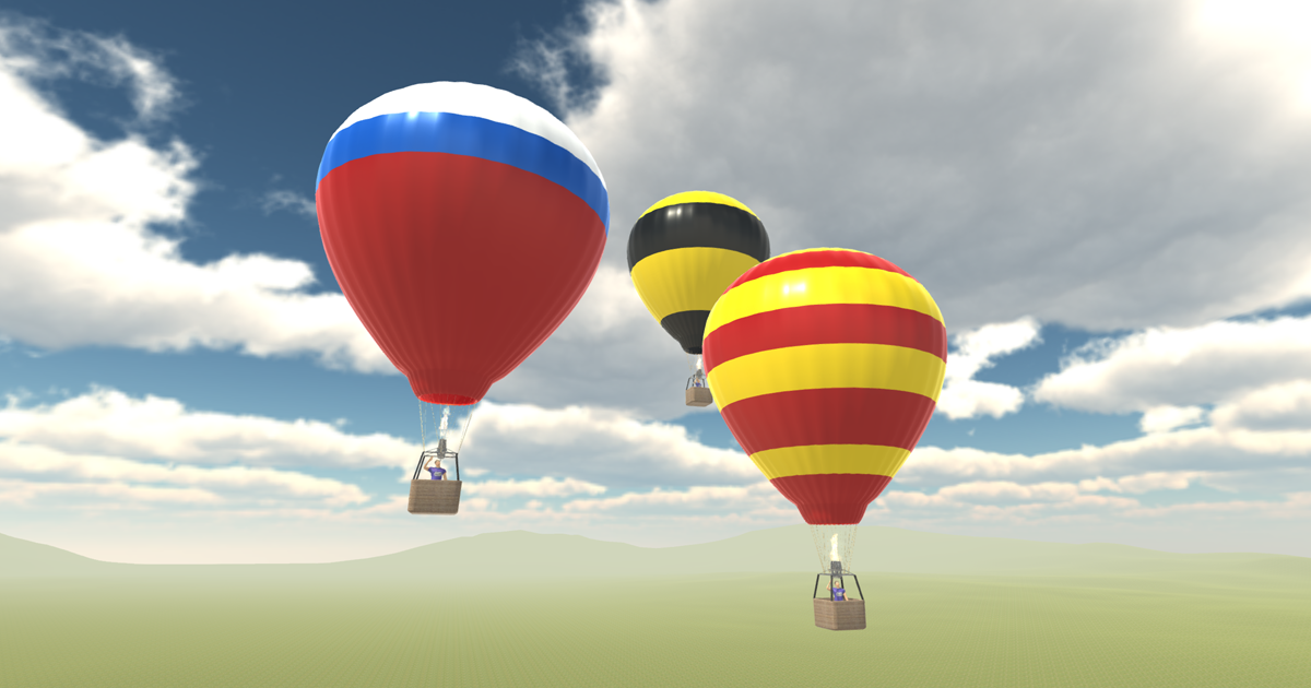 Hot Air Balloons Pack | 3D Air | Unity Asset Store