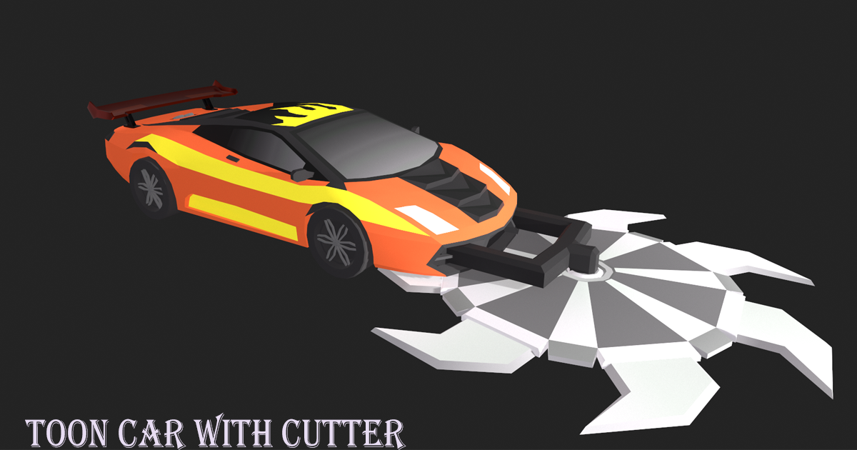 Toon Car with Cutter | 3D Land | Unity Asset Store