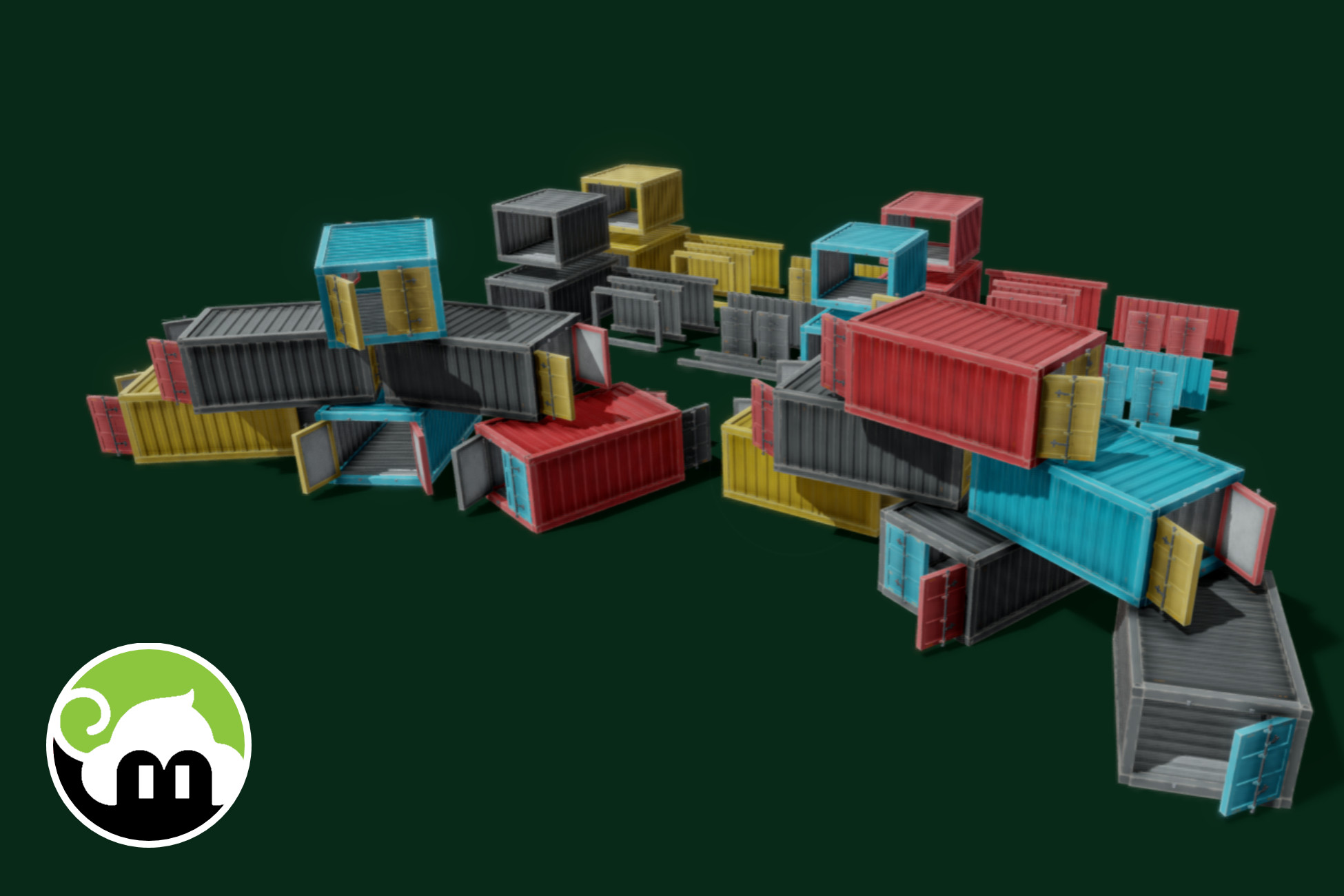 Modular Containers Pack | 3D 산업도구 | Unity Asset Store