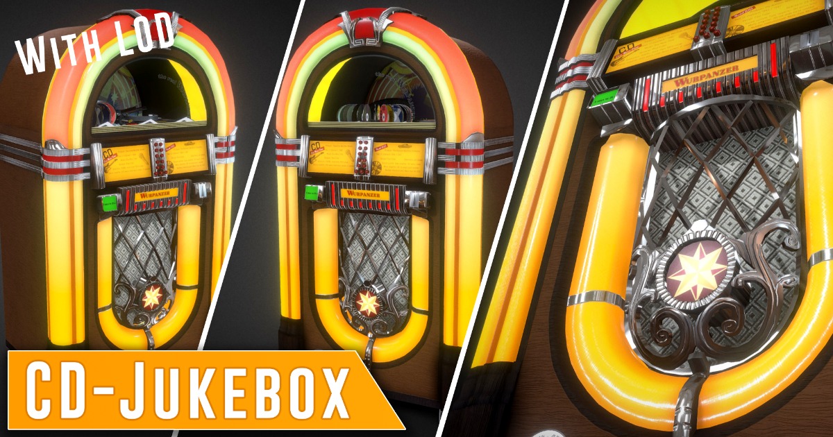 CD Jukebox | 3D Electronics | Unity Asset Store