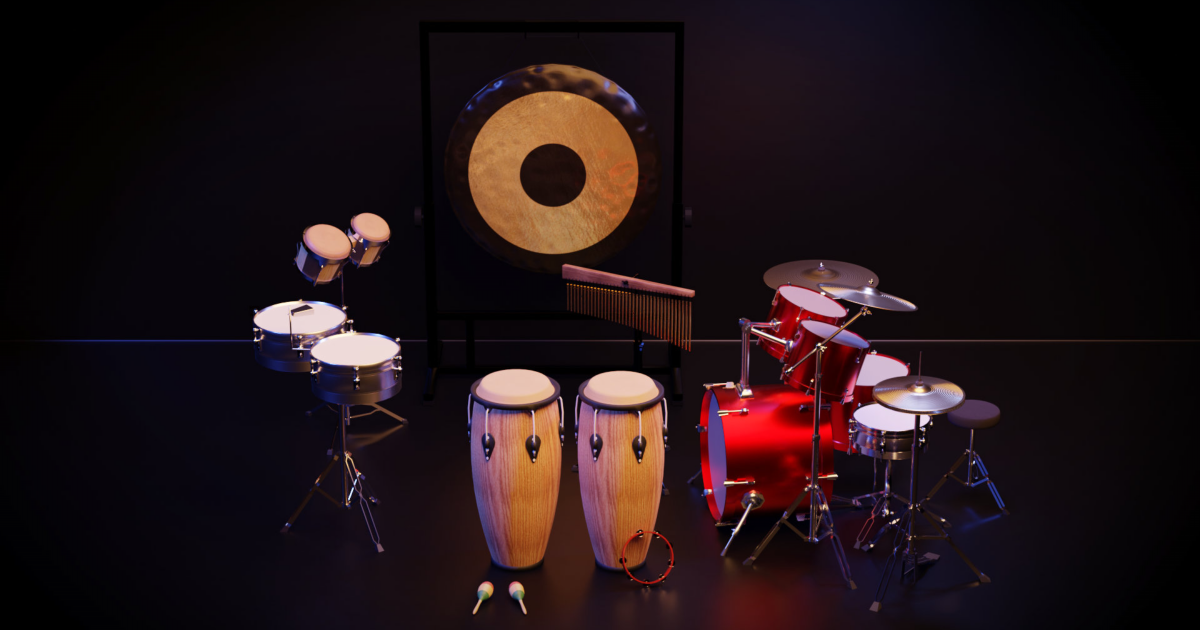 Percussion Set | 3D Props | Unity Asset Store