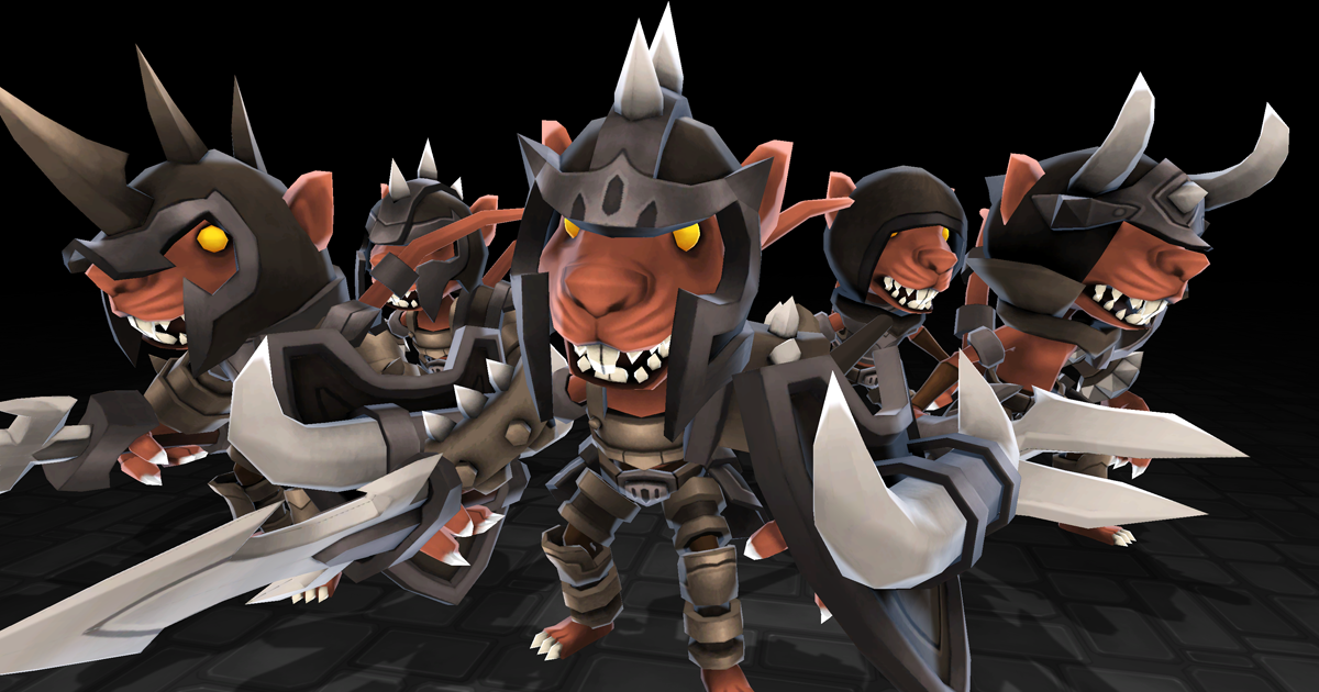 Customizable - Ratman | 3D Creatures | Unity Asset Store