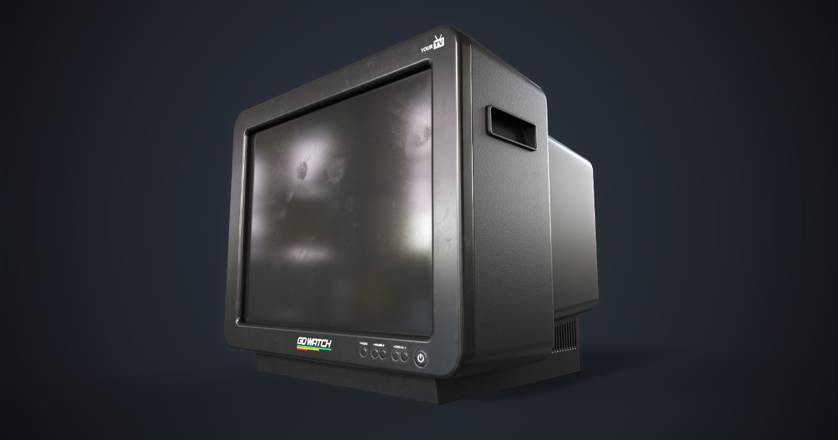 TV from 90s | 3D Electronics | Unity Asset Store