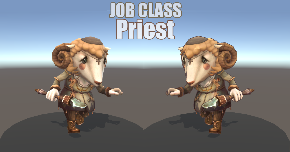 Job Class - Priest(Sheep) | 3D Characters | Unity Asset Store