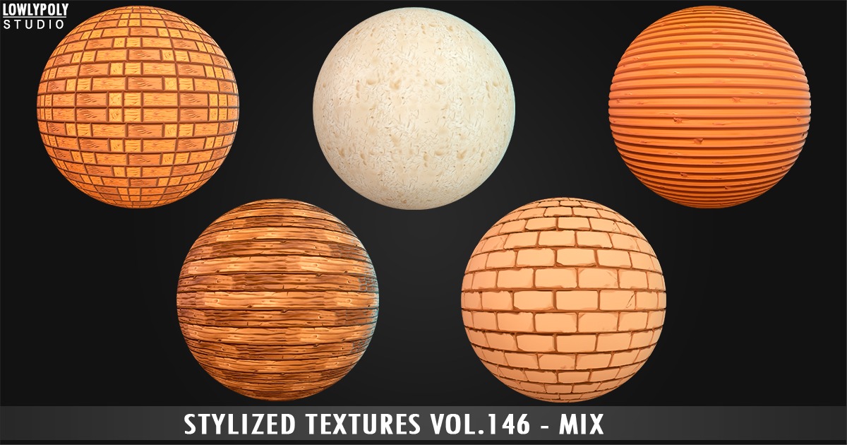 Mix Vol.146 - Stylized Textures | 2D Textures & Materials | Unity Asset ...