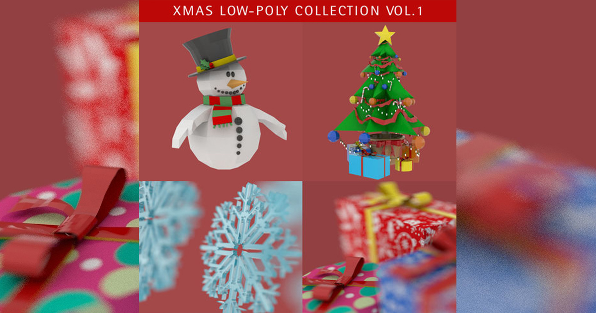 Xmas Collection vol.1 - lowpoly | 3D Props | Unity Asset Store