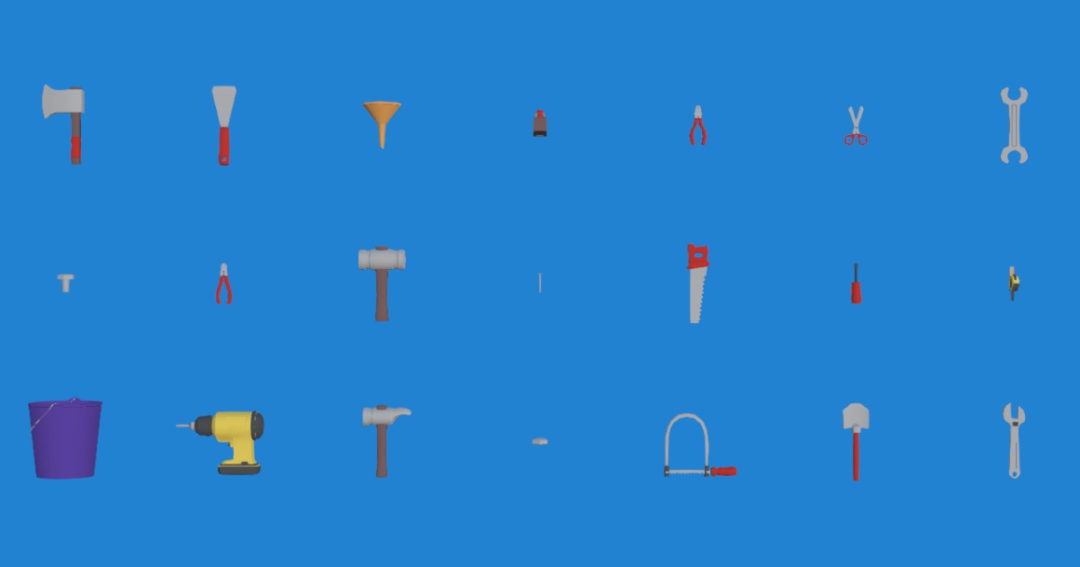 Low Poly Tools Assets | 3D Tools | Unity Asset Store