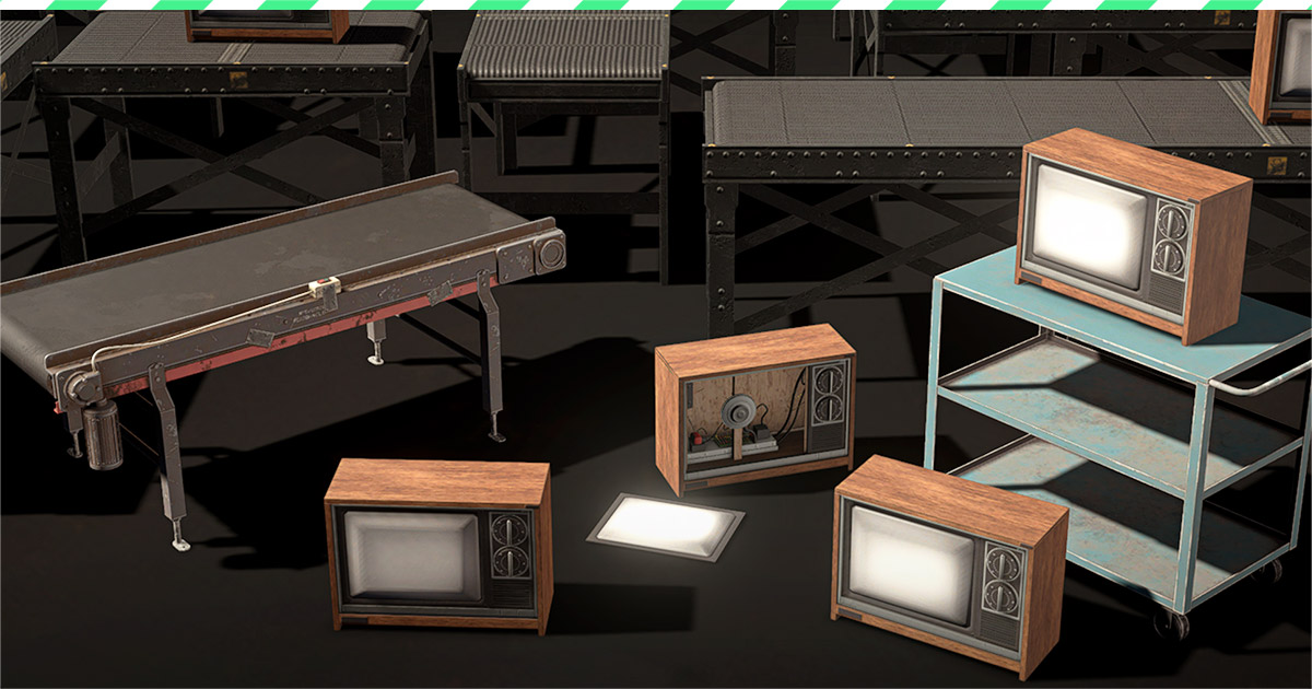 Modular Conveyor - Prop Package | 3D Props | Unity Asset Store